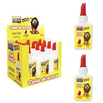 Kit 2 Cola Branca Escolar Líquida Lavavel Kaz 90g Volta as Aulas - KAZ ...