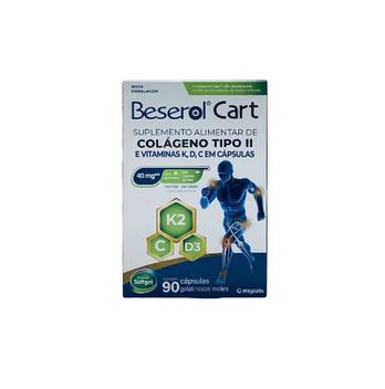 Kit 2 Colágeno Não Hidrolisado Tipo 2 Beserol Cart 90 Cáps - Megalabs ...