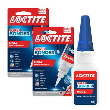 Kit 2 Colas Super Bonder Mega 20g Ultra Forte Cola Instantânea Multiuso ...