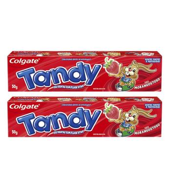 Kit 2 Colgate Tandy Morango 50g - Creme e Gel Dental Infantil ...