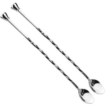 Kit 2 Colheres Bailarina Inox 29cm para Drinks Profissional Attuale ...