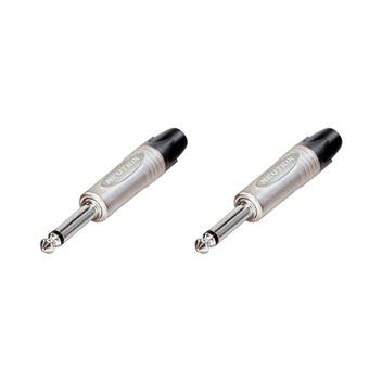Kit 2 conector plug p10 mono neutrik macho linha np2x - Plugs e Adaptadores - Magazine Luiza