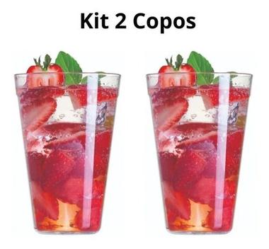 Kit 2 Copos Policarbonato Inquebrável Polido Adria - 350ml - Vitrus ...