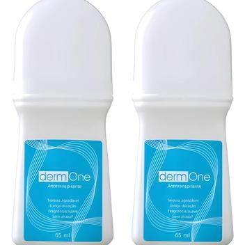 Kit 2 Desodorante Roll-on Antitranspirante Derm One 65 ml - Desodorante ...