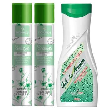 Kit 2 Desodorante Sedução Sinta-se (verde) + 1 Gel de Arnica Natu Life ...