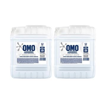 Kit 2 Detergentes Líquido Lava-Roupas Perfect White 7 Litros OMO ...