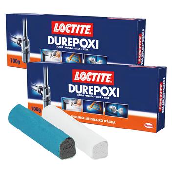 Kit 2 Durepoxi Massa Adesiva Cola Epóxi Loctite 100g EXTRA FORTE ...