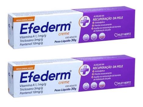 Kit 2 Efederm Creme Recuperador Da Pele 30g - KLEY HERTZ - Cuidados com ...