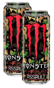 Kit 2 Energético Monster Assault Importado Lata 500Ml - Bebida ...