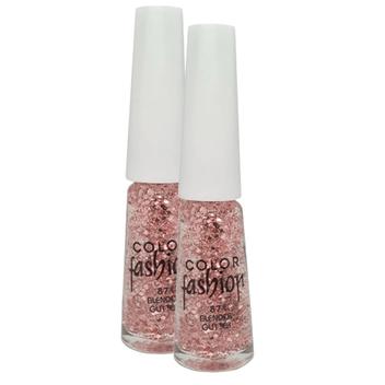 Kit 2 Esmalte Color Fashion Glitter Cor Blender 8ml - Esmalte ...