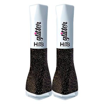 Kit 2 Esmalte Hits Glitter Cor Roma 8ml - Esmalte - Magazine Luiza