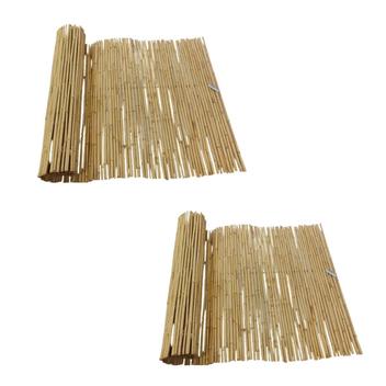 Kit 2 Esteiras Bambu Natural 0,80Mt X 5Mt Cortina Decoração - Mundo Das ...
