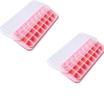 kit 2 forma gelo cor variaçao silicone c tampa congela molde - cascavel ...