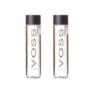Kit 2 Garrafas Água com Gás Voss Original 375ml Vidro Mineral Premium ...