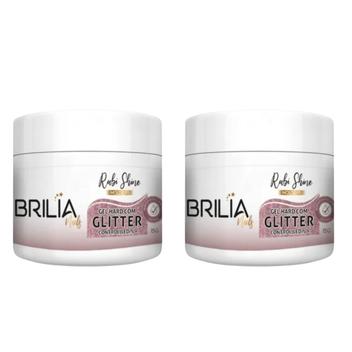 Kit 2 Gel Construção Unhas Rubi Shine 15g - Brilia Nails - Gel para ...
