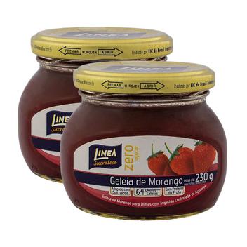 Kit 2 Geleia de Morango Linea Sucralose Zero Açúcar com 230g - Línea ...
