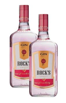 kit 2 Gin Rocks Strawberry Sabor Morango Garrafa Vidro 1L - Gin ...