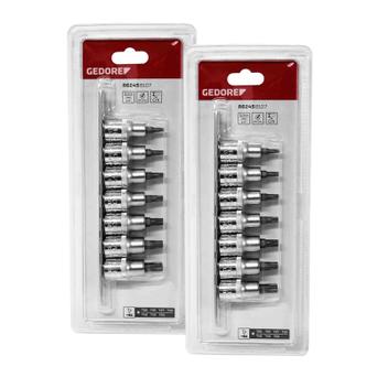 Kit 2 Jogos De Chave Soquete Torx Macho 1/2 Hexalobular 7 Peças ...