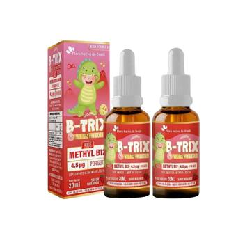 Kit 2 - kids - b-trix (methyl b12 4,5 ) 20ml sabor morango - FLORA ...
