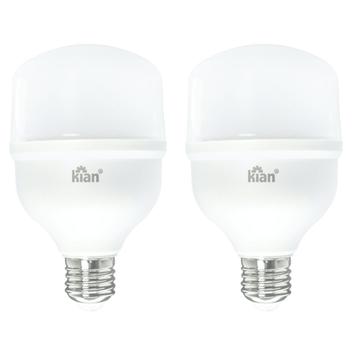 Kit 2 Lâmpada Led 30w Kian Bulbo E27 Residencial Bivolt 2.400lm Branco ...
