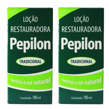 Kit 2 Loção Capilar Restauradora Tradicional 180Ml - Pepilon ...