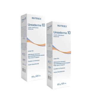 Kit 2 Loção Rehidratante Ureaderme 10% Ureia 120ml - Nutriex - Cuidados ...