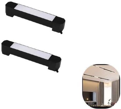 Kit 2 Luminária Led Difusa Linear para Trilho 20w Preto - Yoe ...