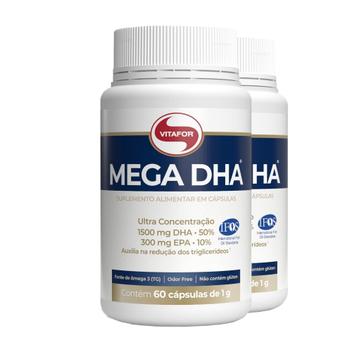 Kit 2 Mega DHA 1500mg Vitafor 60 cápsulas - Ômega 3 / Óleo de Peixe - Magazine Luiza