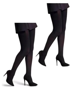 Kit 2 Meia Calça Modelo Opaca Fio 40 Carnaval Festa Moda Tendência ...