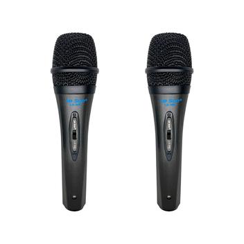 Kit 2 Microfones C/ Fio Preto Profissional LS-300 P10 Leson - Microfone ...