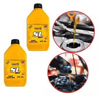 Kit 2 Óleo Do Motor Sae 20W-50 Sl Max Api Sl Bardahl 1 Litro - Lubrificante para Moto - Magazine ...