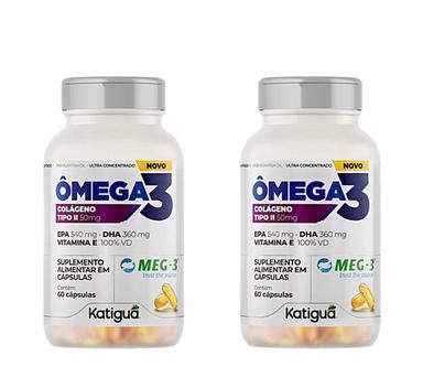 Kit 2 Omega 3 Colageno Tipo 2 60 Capsulas - Katigua - Ômega 3 / Óleo de ...