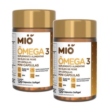Kit 2 Ômega 3 Mió 120 Mini Cápsulas Softgel - Ômega 3 / Óleo de Peixe ...