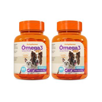 Kit 2 Ômega 3 Vet Suplemento Botupharma 1000mg 60 Cápsulas - Ômega 3 ...