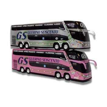 Kit 2 Ônibus Guerino Seiscento GS 1800 DD G7 30cm - Marcopolo G7 DD ...
