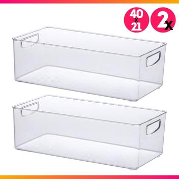 Kit 2 Organizador Diamond 23 x 11 x 8 cm Cesto Caixa Organizadora de ...