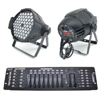 Kit 2 par led rgbwa 60 led de 3w + mesa dmx 512 - BRIVAX / ONE LIGHT ...