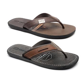 KIT 2 Pares de Chinelo Masculino Adulto Estilo Casual - Danper ...