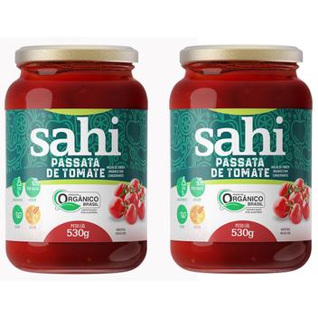 Kit 2 Passata Tomate Orgânico Certificado 530g Sahi S/conservantes ...