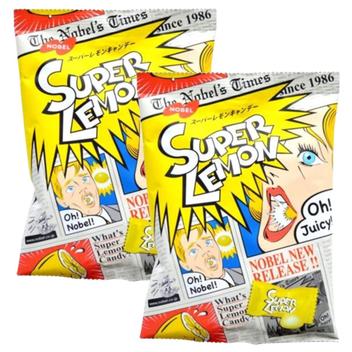 Kit 2 Pct Bala Super Lemon 84gr Importada Nobel Super Azeda - Balas ...