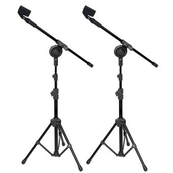 kit 2 Pedestais Suporte Para Microfone Compacto 2 Níveis SF - Visão ...