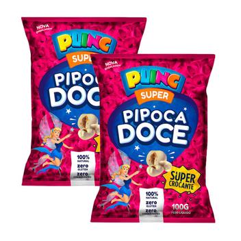 Kit 2 Pipoca Doce Plinc Super 100g - Alimentos - Magazine Luiza
