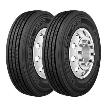 Kit 2 Pneus Continental Aro 22,5 275/80R22,5 HSR2 SA LRH 16 Lonas 149 ...
