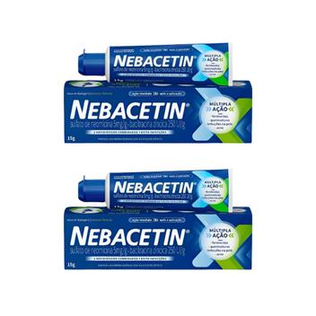 Kit 2 Pomada Nebacetin Multipla Ação 15g - Pomadas - Magazine Luiza