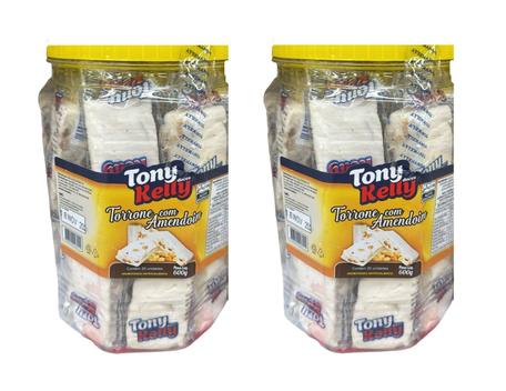 Kit 2 Potes c/ 20 un Torrone c/ Amendoim de 30g Tony Kelly - Chocolate ...