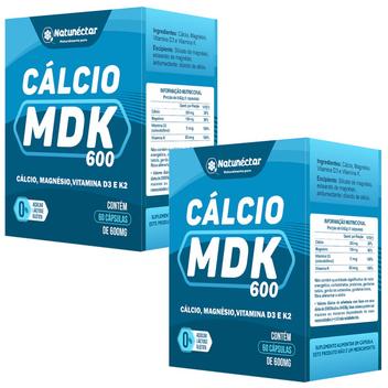Kit 2 Potes Calcio MDK Suplemento Alimentar Natural Vitamina 100% Puro ...