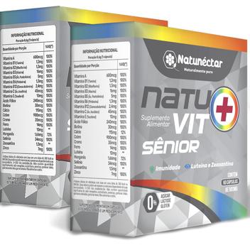 Kit 2 Potes Natuvit Sênior Natunéctar Multivitamínico Suplemento ...