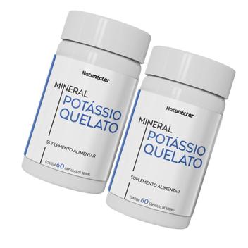 Kit 2 Potes Potássio Puro 100% Natural Suplemento Alimentar Original ...