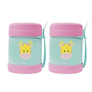Kit 2 potes térmico alimentação comida do bebe infantil aço inoxidável ...