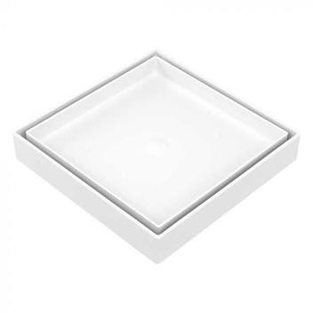Kit 2 Ralos Oculto Invisível Quadrado 10X10 Cm Branco Seca - Ravena ...